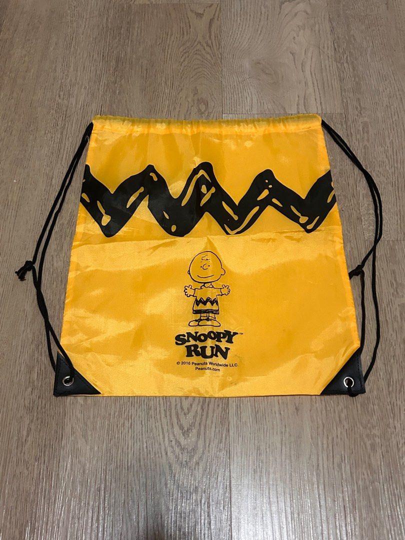 Snoopy Run Drawstring Bag 👛 Free with any purchase or add $3 for ...