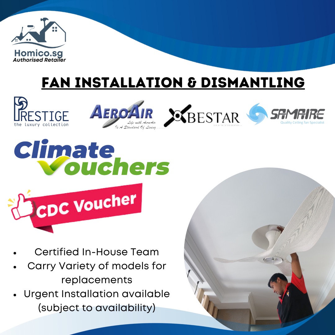 🔥SPECIAL OFFER [NEA Climate Voucher/ CDC Voucher] Ceiling Fan DC MOTOR ...