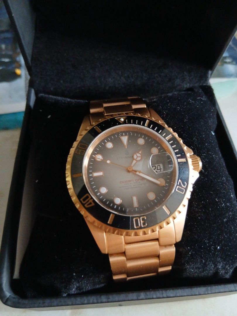 Steinhart Ocean One 42mm rose gold Automatic Watch, Luxury, Watches on ...