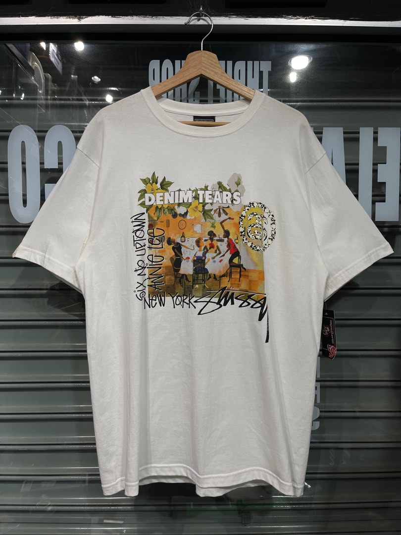 Stussy x Denim Tears Annie Lee, Men's Fashion, Tops & Sets, Tshirts ...