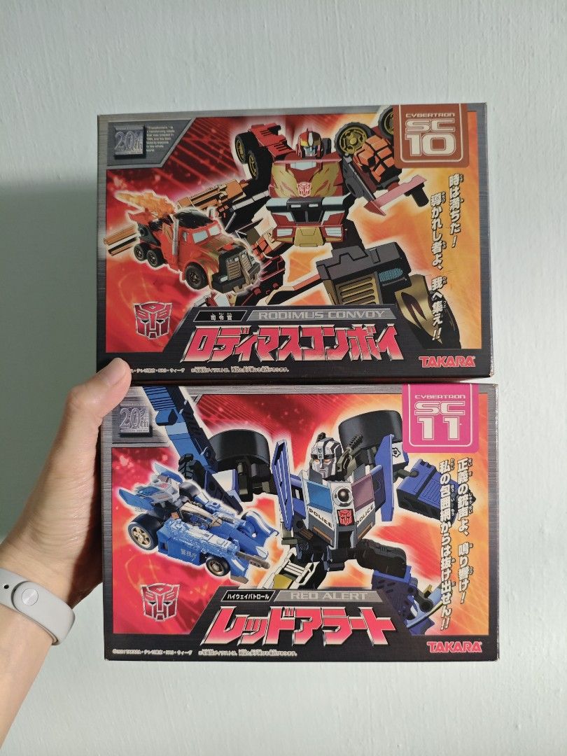 Takara Transformers SC-10 Rodimus Convoy & SC-11 Red Alert, Hobbies ...