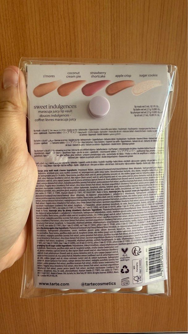 Tarte Cosmetics Sweet Indulgences Maracuja Juicy Lip Vault Gift Set ...