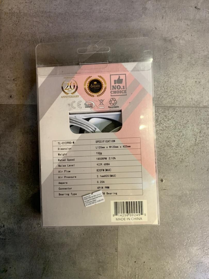 Thermalright TL-C12PRO-W 120mm high-performance case fan - single ...