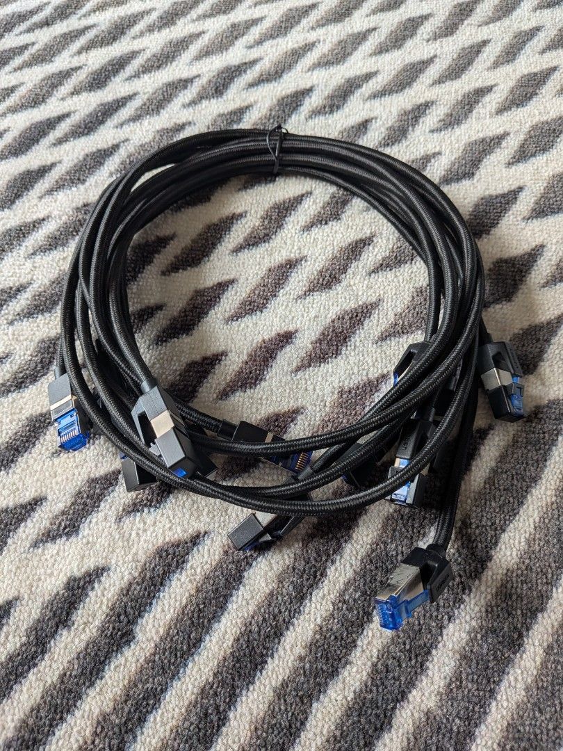 UGREEN Cat 8 Ethernet Cable - Black Nylon Braided, Computers & Tech ...