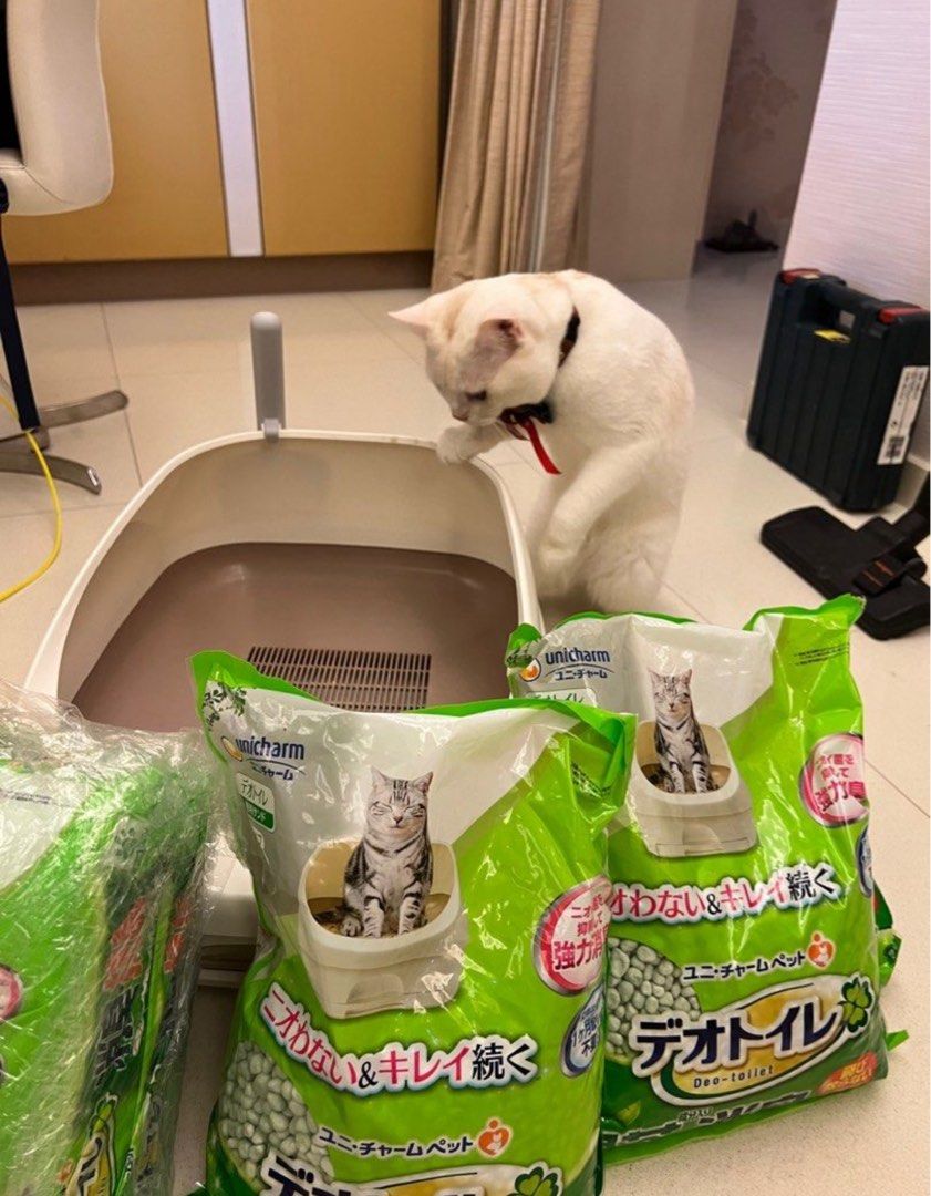 Unicharm Deo-Toilet Half-Cover Cat Litter System House, Pet Supplies ...