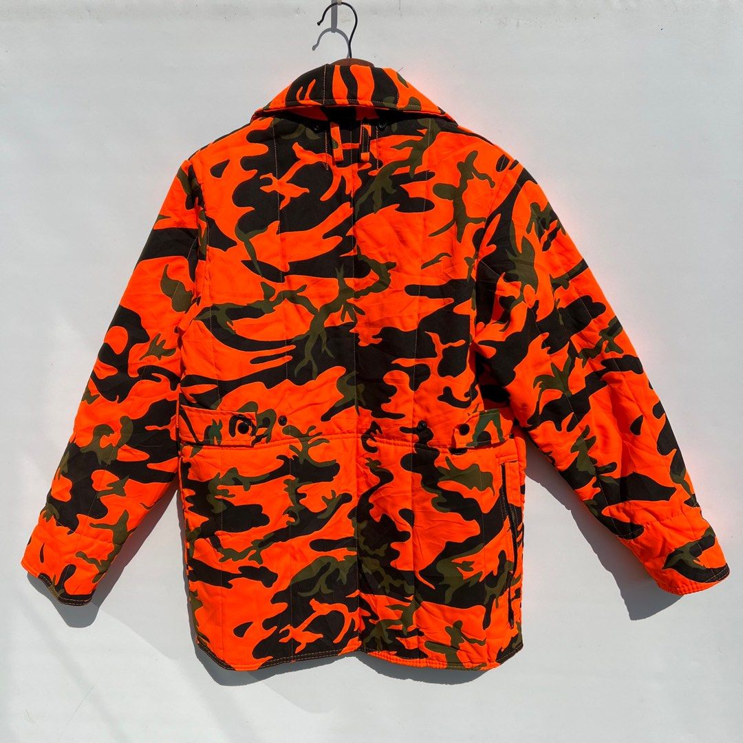 Vintage Chiller Killer by SafTbak Orange Camo Hunting Jacket, Men's ...