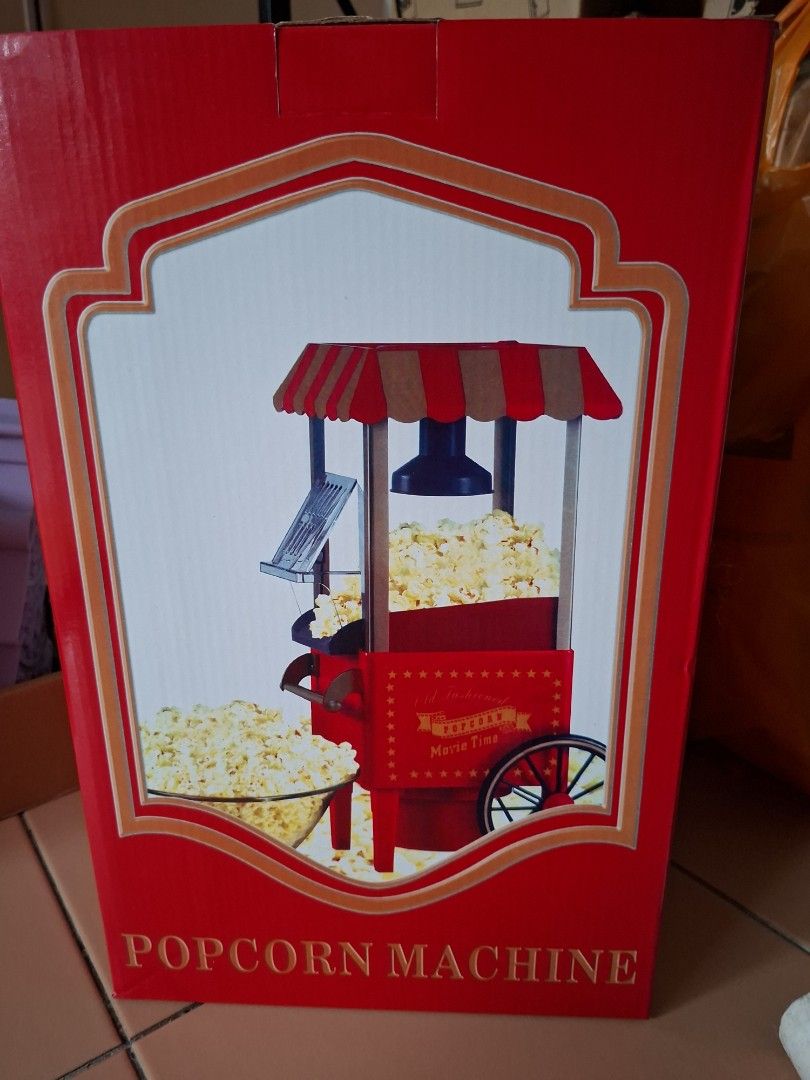 Vintage Style Popcorn Machine - Brand New, TV & Home Appliances ...