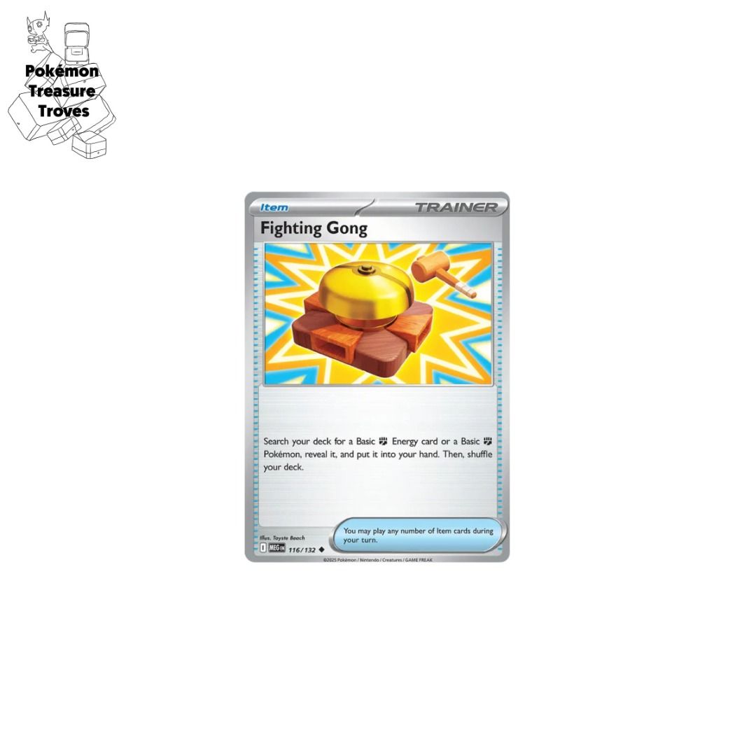 [$0.30] Pokemon Mega Evolution Fighting Gong Normal Card, Hobbies ...
