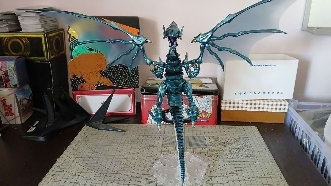 $120 custom paint blue eyes white dragon figure rise yugioh bandai ...