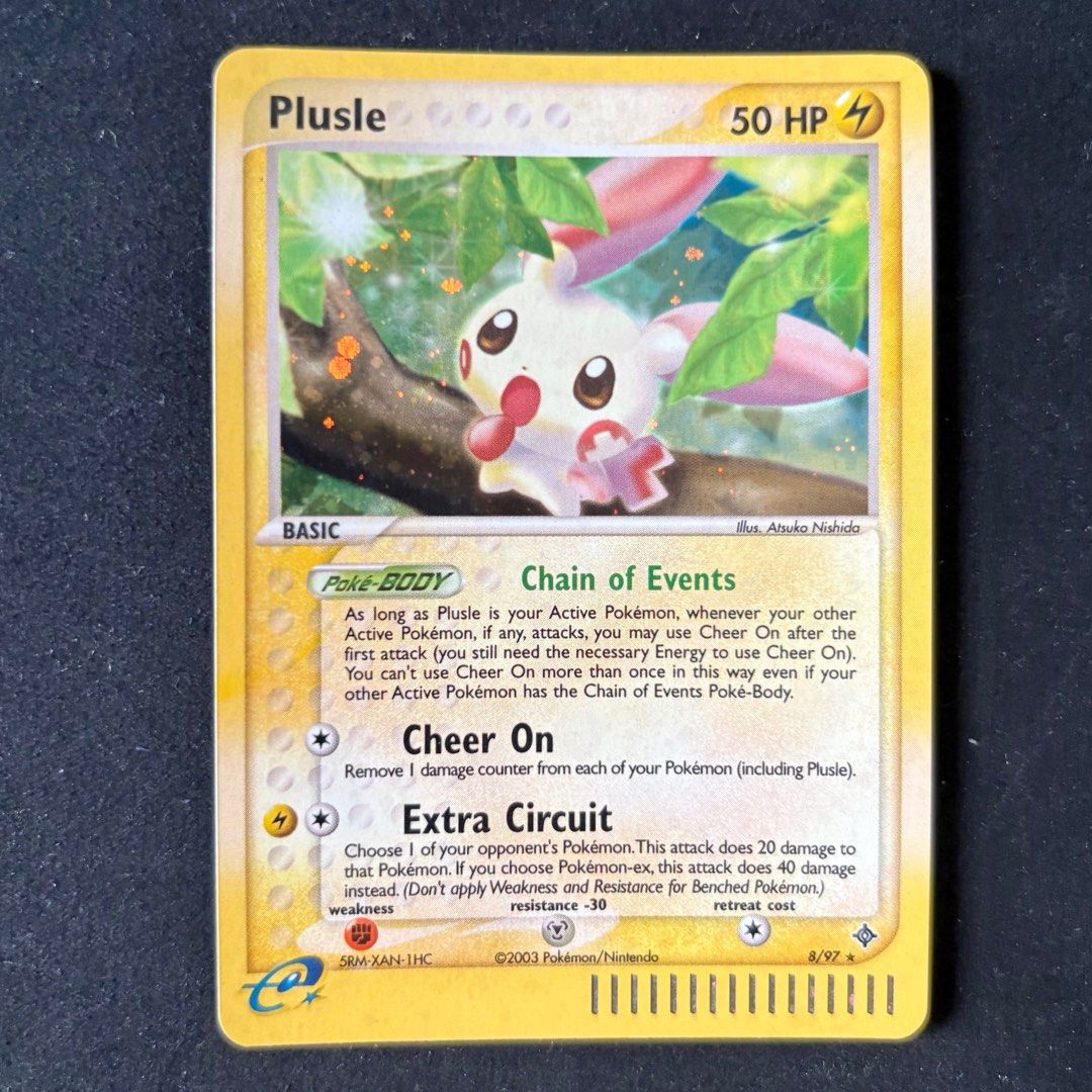 2003 Pokemon Card Pocket Monsters Vintage Ex Dragon Minun Holo Rare TCG ...