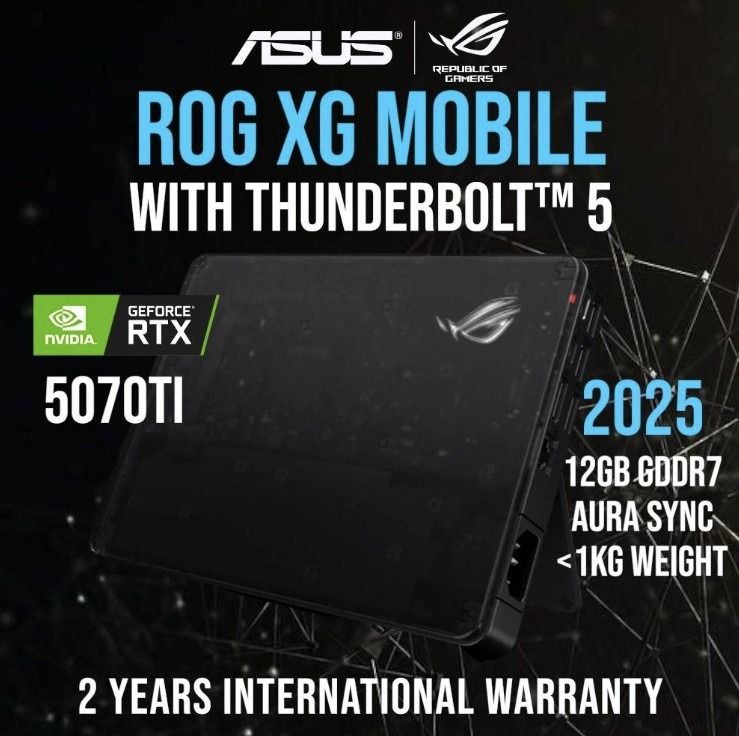 Pre-Order 2025 RTX 5070TI ASUS ROG XG Mobile 5070 Ti, Computers & Tech ...