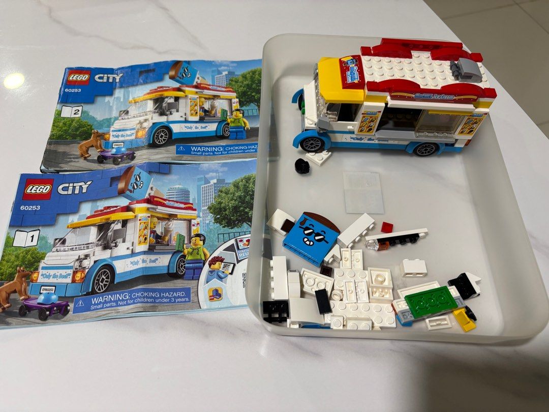 $7 LEGO City Ice Cream Truck 60253 got missing parts, Hobbies & Toys ...