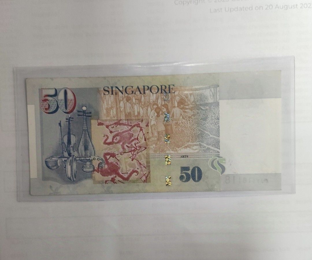 日日發 118 118 Sg $50 HTT Repeater Prosperous serial number note, Hobbies ...