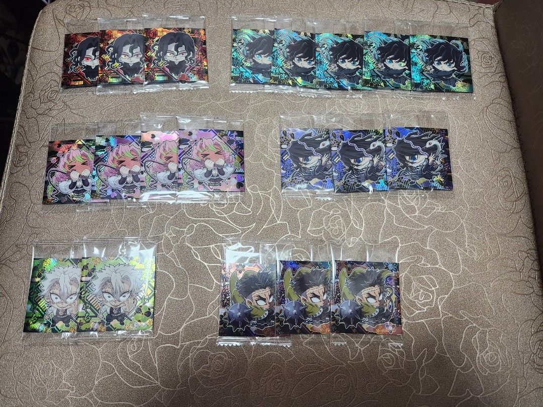 [售，多頁] 鬼滅之刃 餅貼 貼紙 卡 收藏咭 第十四彈 14 vol.14 無限城篇 柱訓練編 Bandai 食玩 demon slayer ...