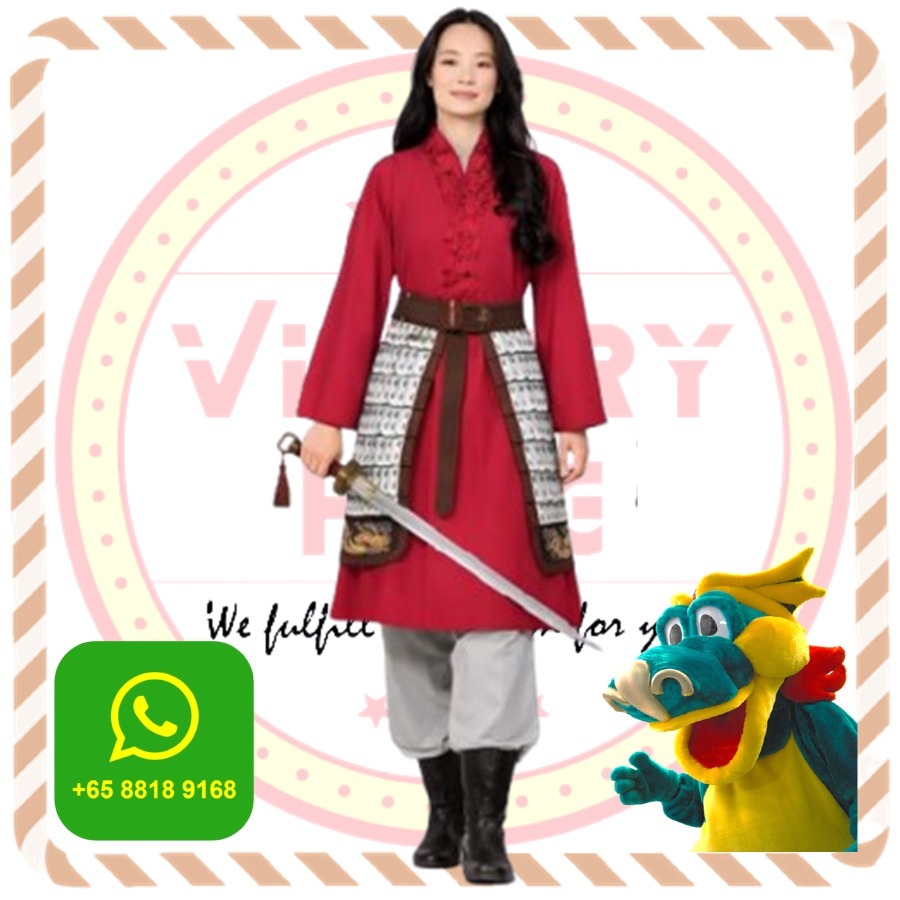 ⚔️ Mulan (Red Warrior) Costume – Heroic Dynasty Defender, Hobbies ...