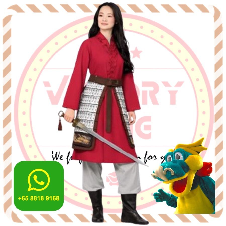 ⚔️ Mulan (Red Warrior) Costume – Heroic Dynasty Defender, Hobbies ...