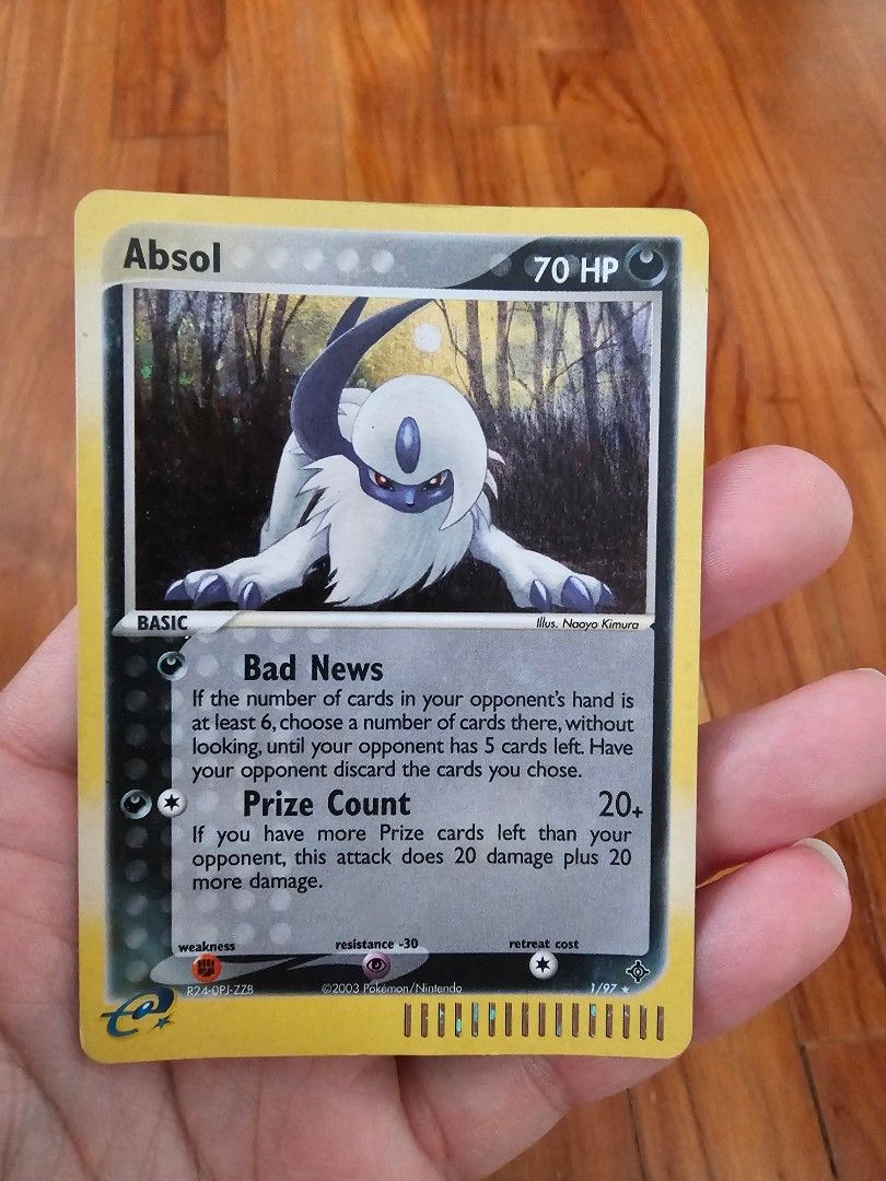 Absol Pokemon Card Holo #1 Pokemon Dragon, Hobbies & Toys, Toys & Games ...