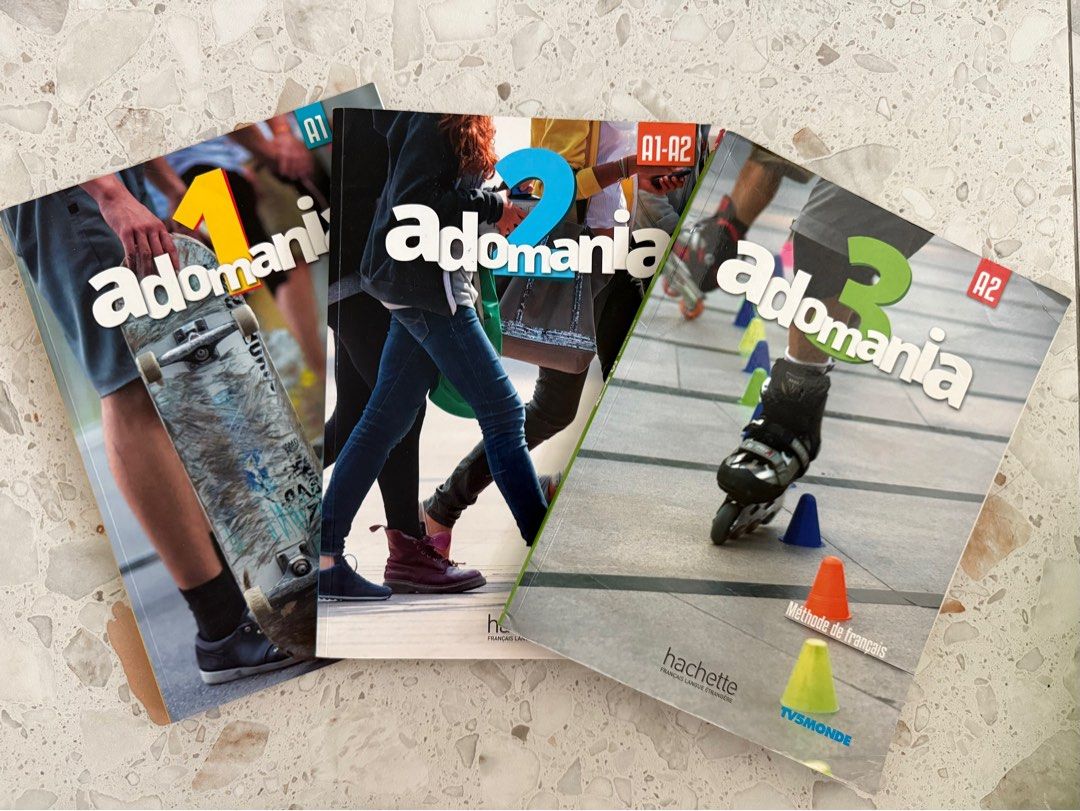 Adomania French Textbook Series (Levels A1-A2), Hobbies & Toys, Books ...