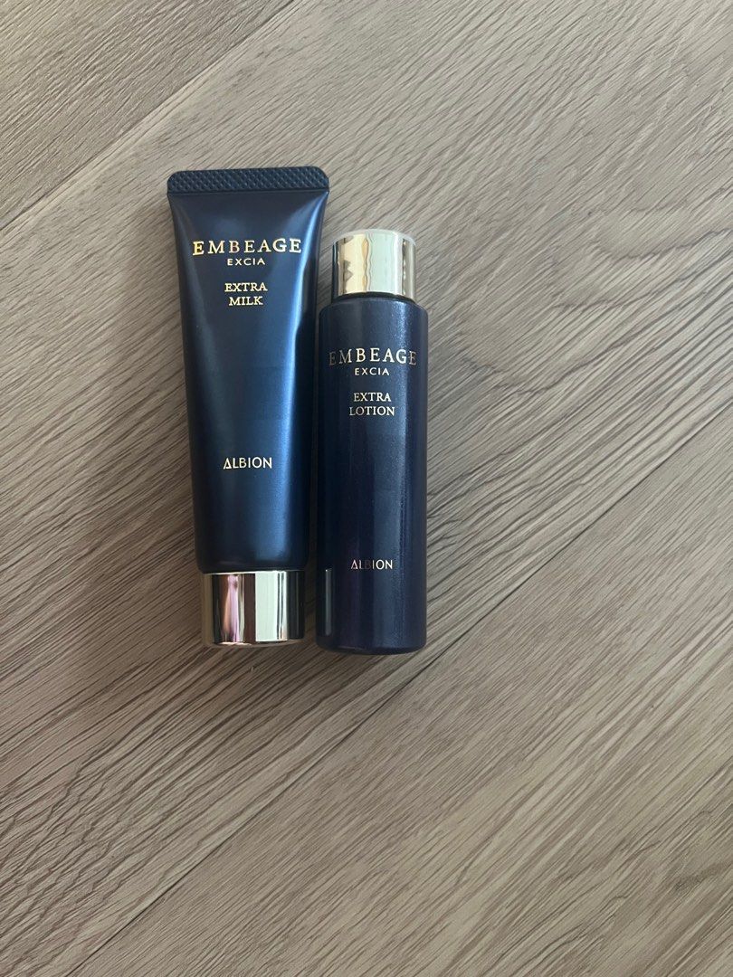 Albion Embeage Excia Extra Milk & Lotion Sample Set, Beauty & Personal ...