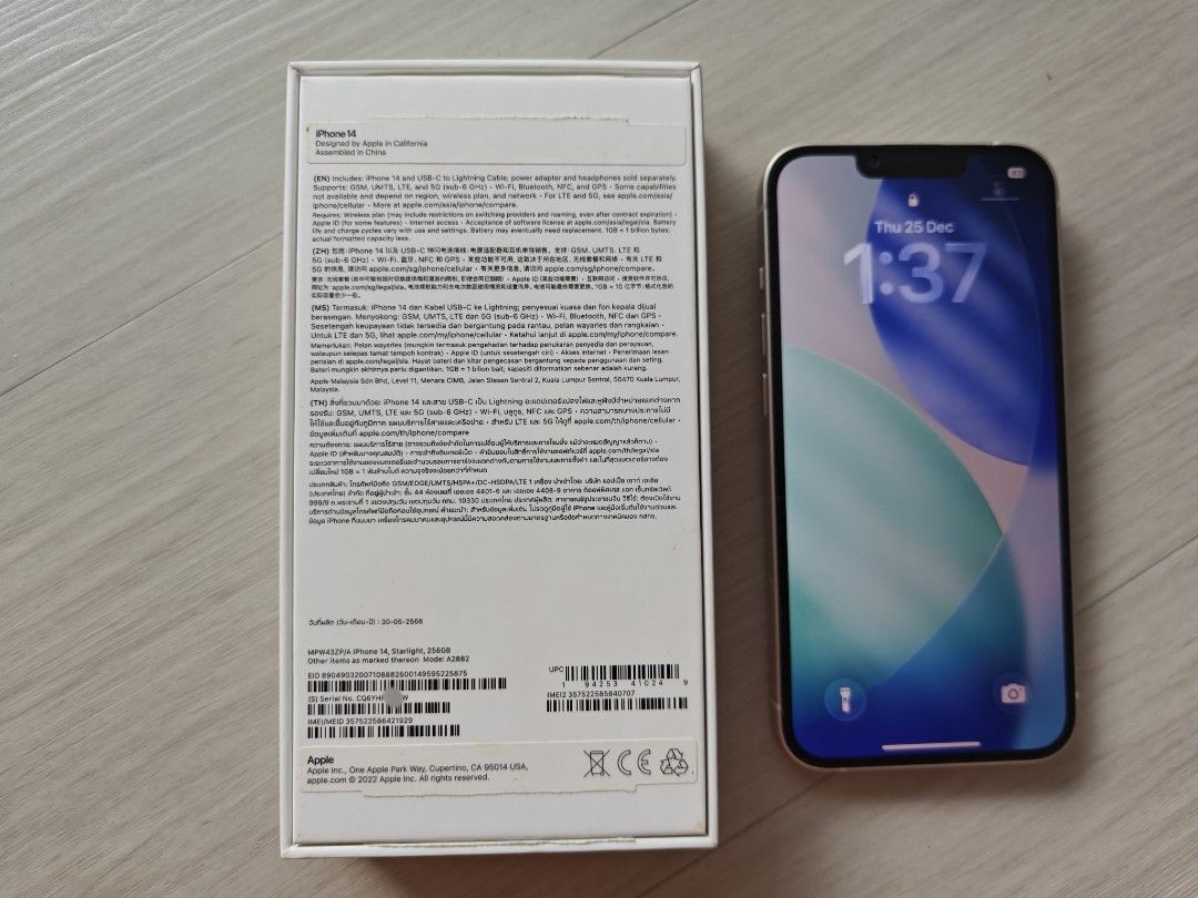 Apple iPhone 14 - 256GB - White - Like New, Mobile Phones & Gadgets ...