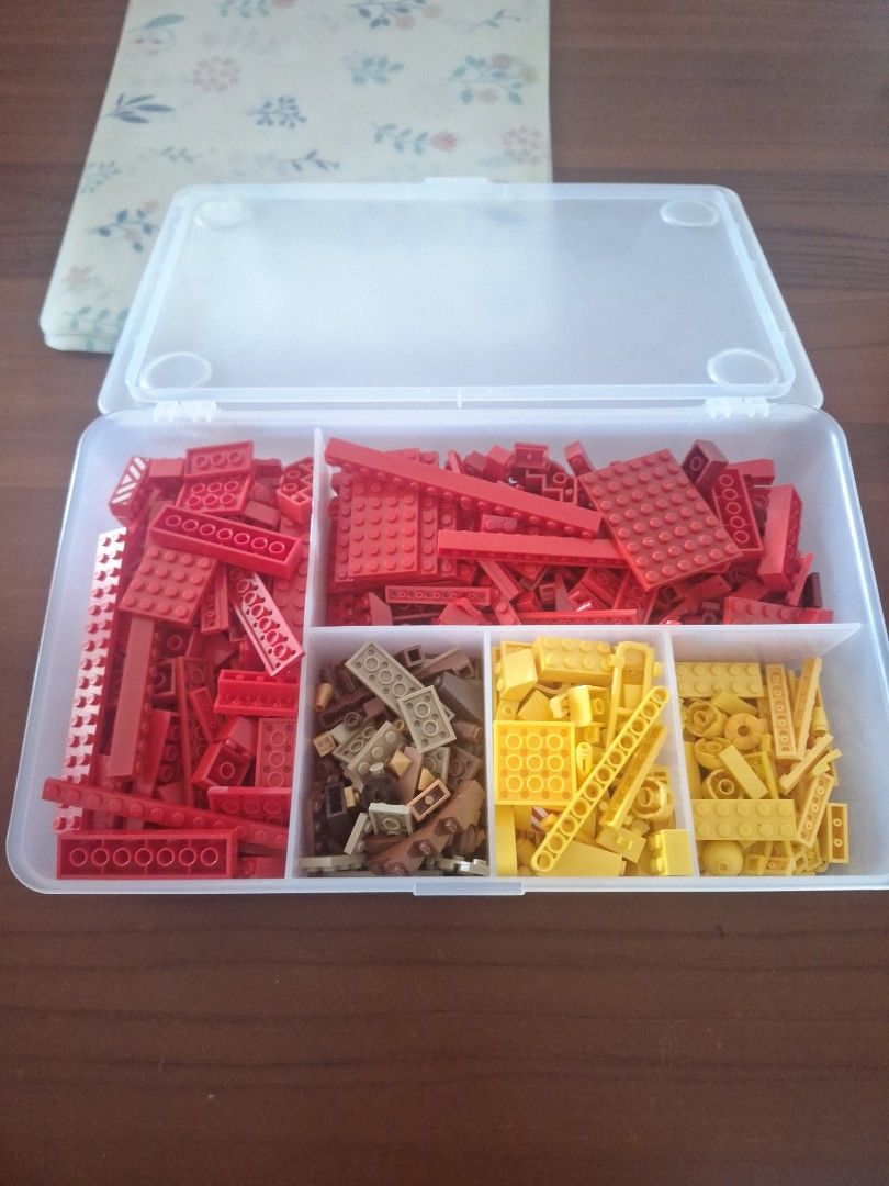 Assorted Lego Bricks in Storage Box, Hobbies & Toys, Toys & Games on ...