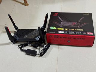 ASUS ROG Rapture GT-AX6000 WiFi 6 Gaming Router, Computers & Tech ...