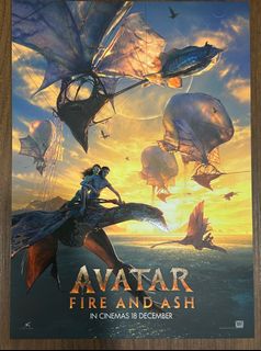 Avatar: Fire and Ash Movie Poster, Hobbies & Toys, Music & Media, CDs ...