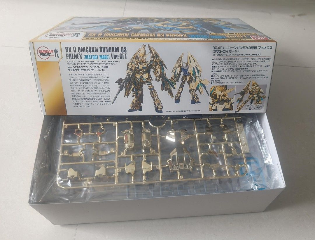 Bandai HG RX-0 Unicorn Gundam 03 Phenex (Destroy Mode) ver.gft Gundam ...