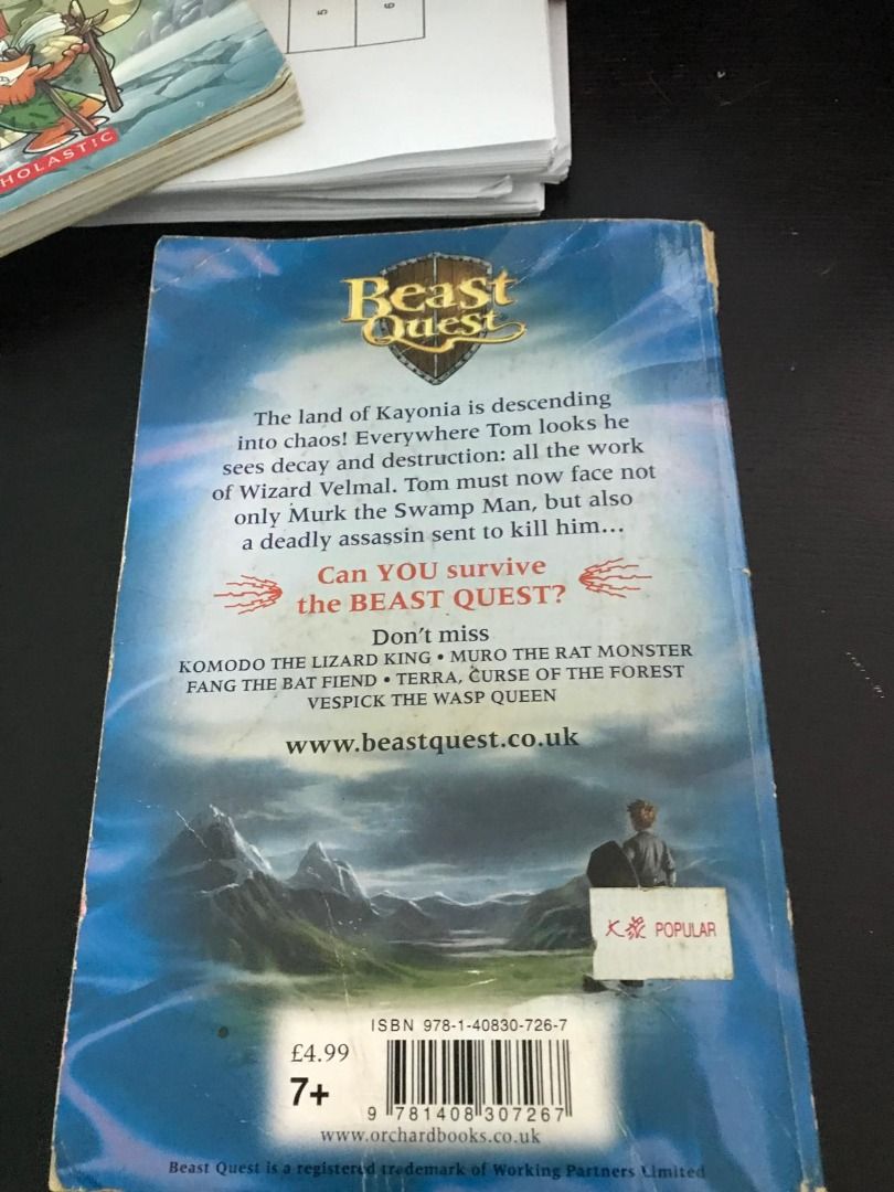 Beast Quest: The World of Chaos - Murk the Swamp Man, Hobbies & Toys ...