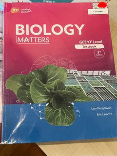 Biology Matters GCE 'O' Level Textbook - 3rd Edition, Hobbies & Toys ...