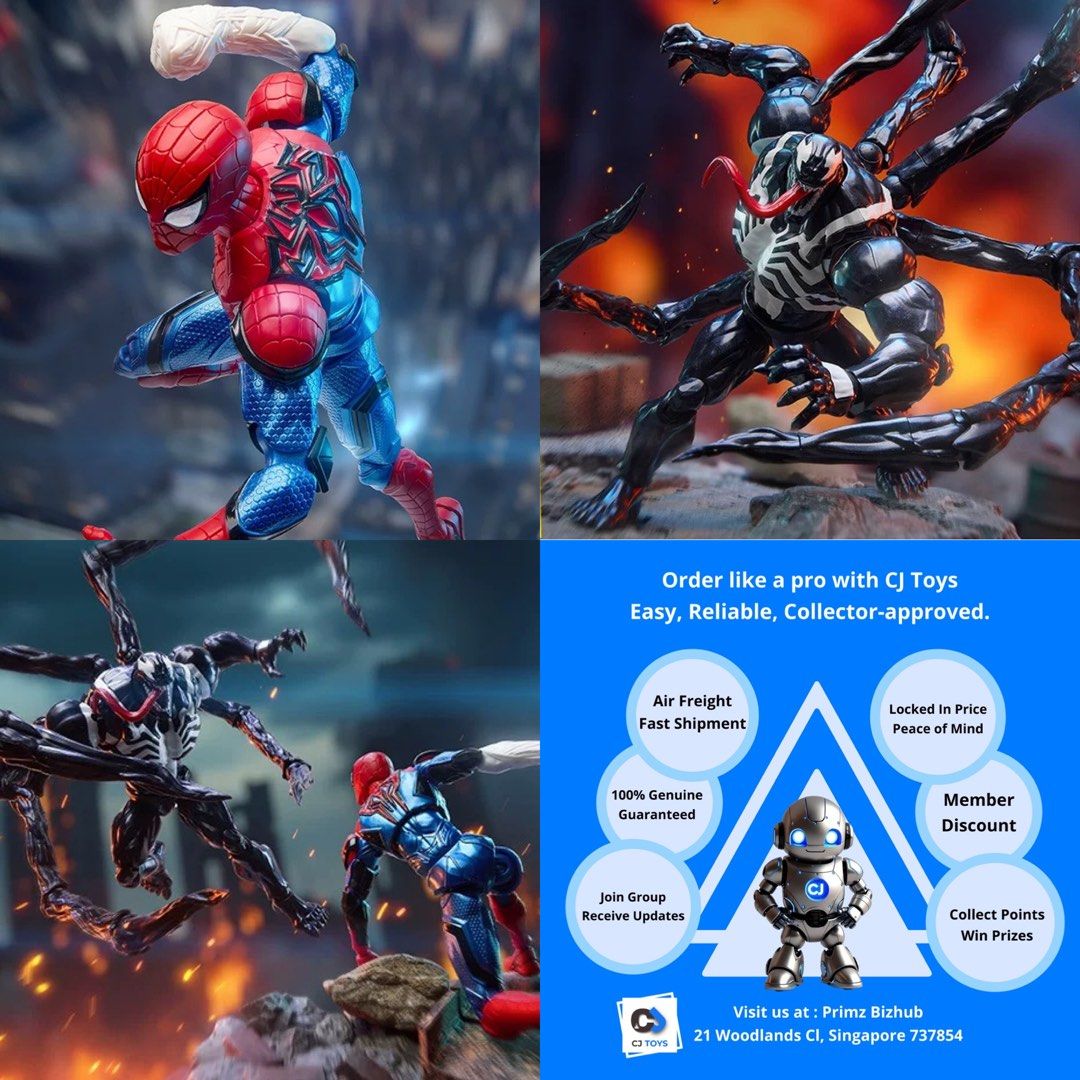 BLOKEES MARVEL RIVALS SPIDER-MAN VENOM CHAMPION CLASS MODEL KITS ...