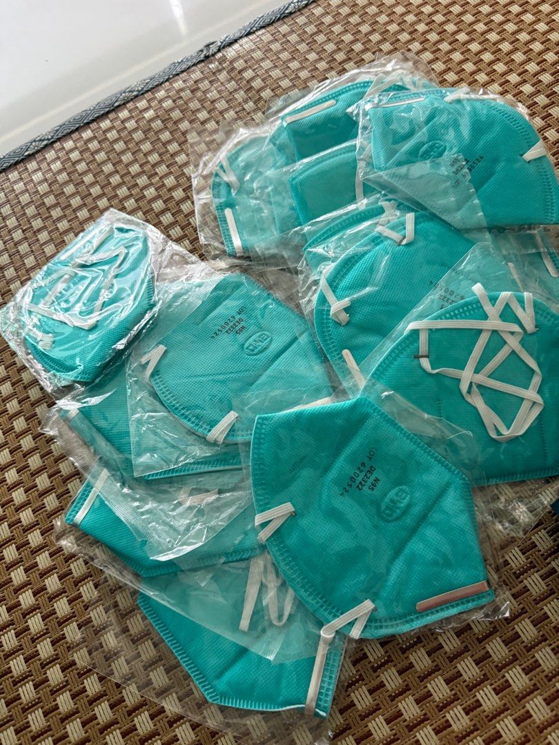 BNB N95 Face Masks - Teal, Health & Nutrition, Face Masks & Face ...