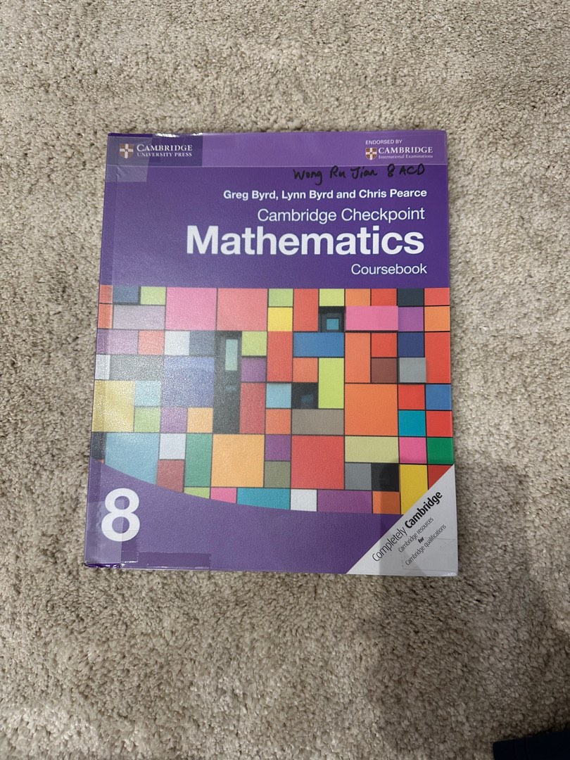 Cambridge Checkpoint Mathematics Coursebook 8, Hobbies & Toys, Books ...