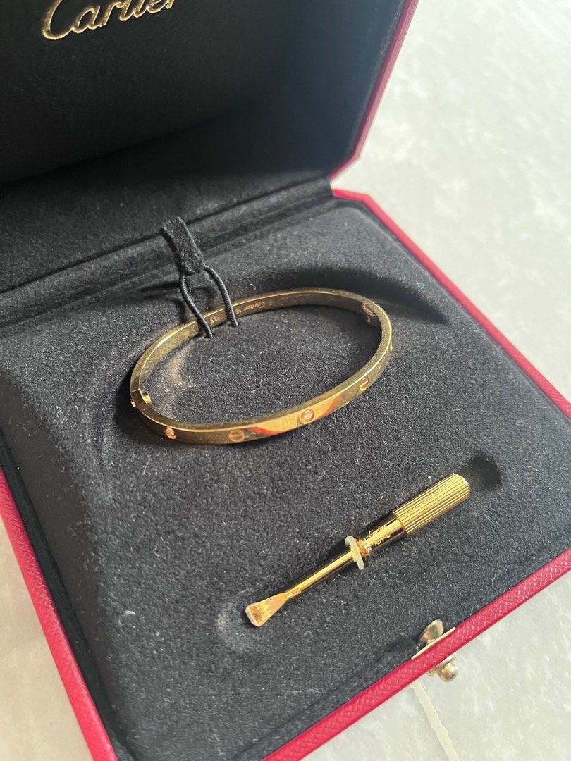 Cartier Love Bracelet with Diamonds, Luxury, Accessories on Carousell