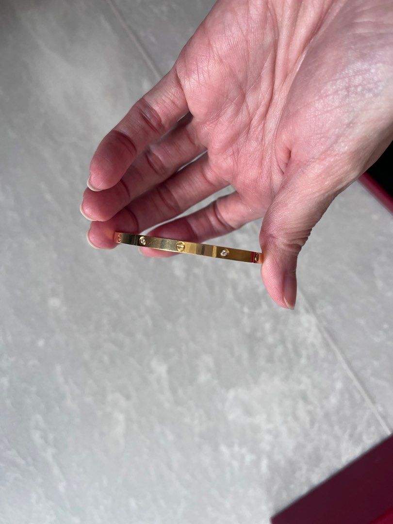 Cartier Love Bracelet with Diamonds, Luxury, Accessories on Carousell