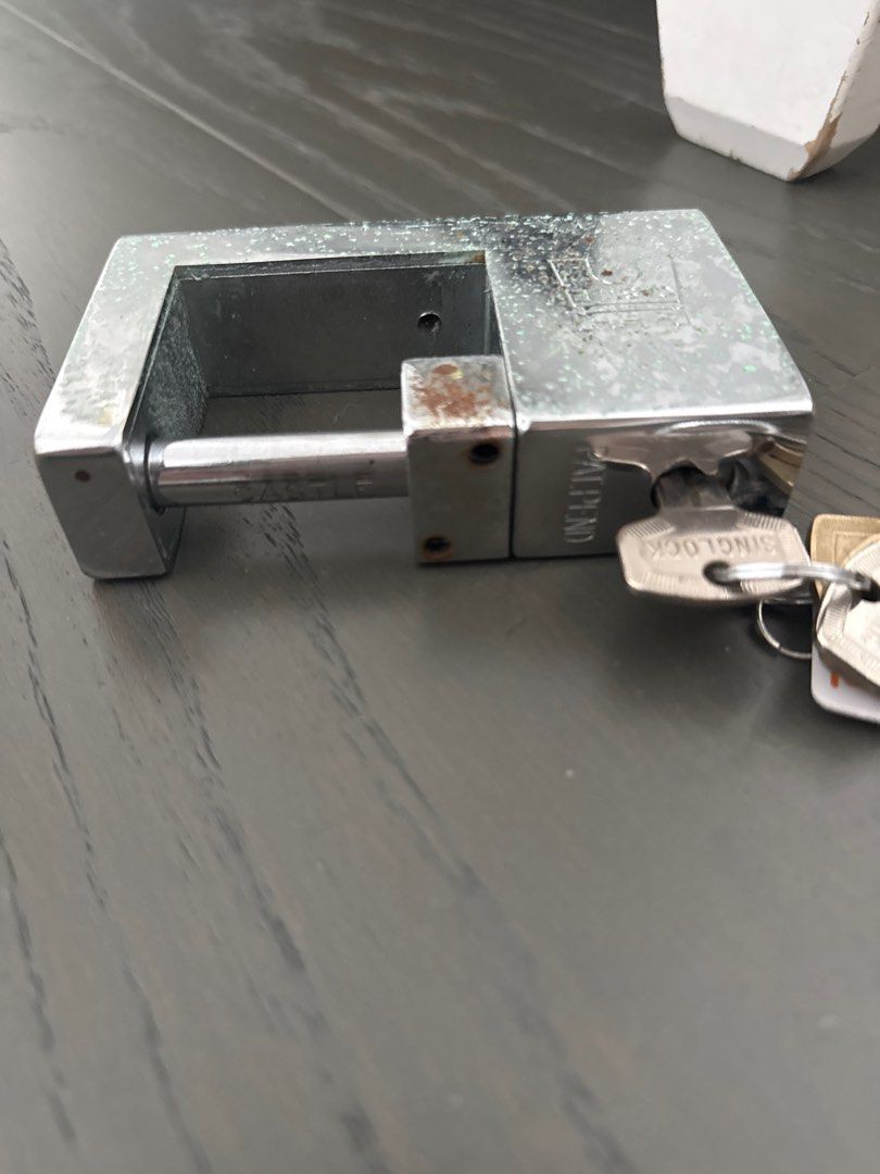 Castle Padlock with Keys, Furniture & Home Living, Security & Locks ...