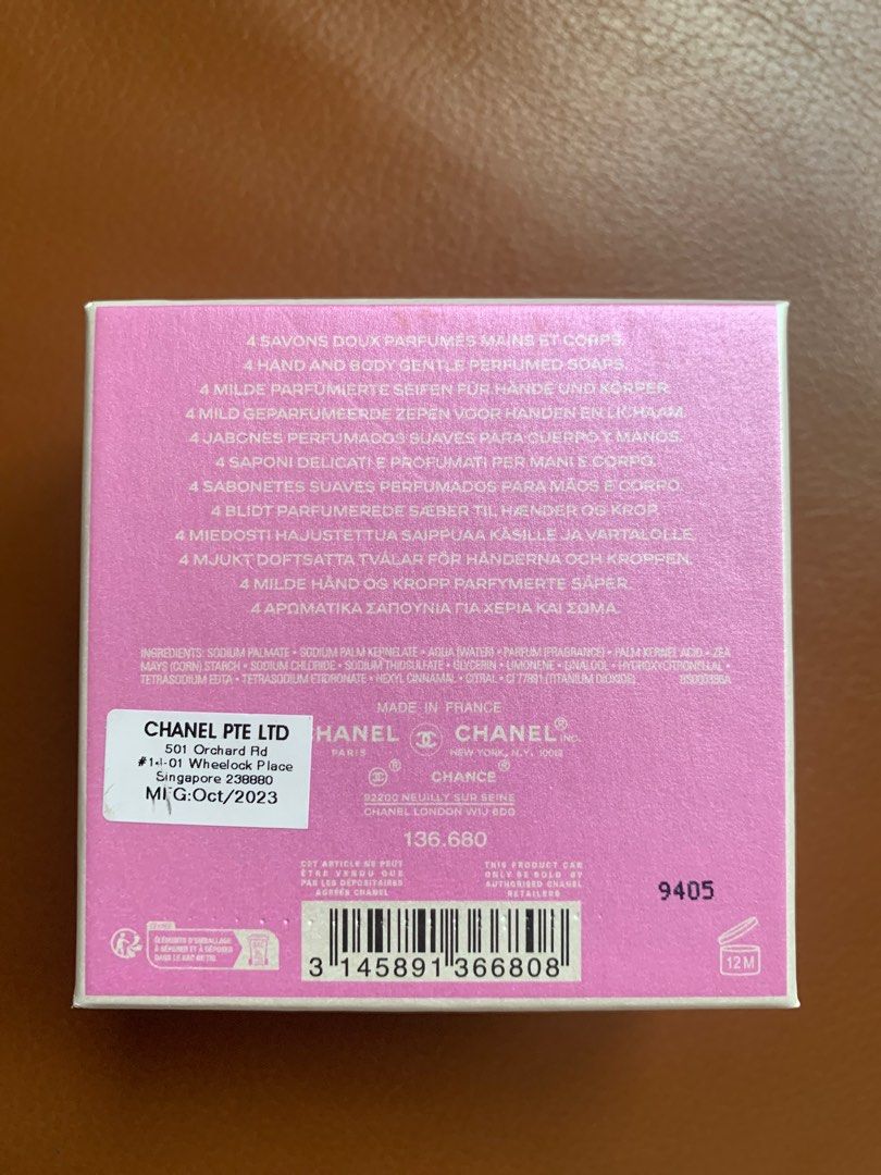 Chanel Chance Eau Fraiche Perfumed Soaps, Beauty & Personal Care, Bath ...