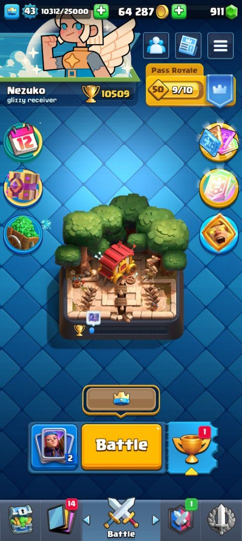 Clash Royale acc - 10500, master 2, gc & cc badges, Video Gaming, Video ...