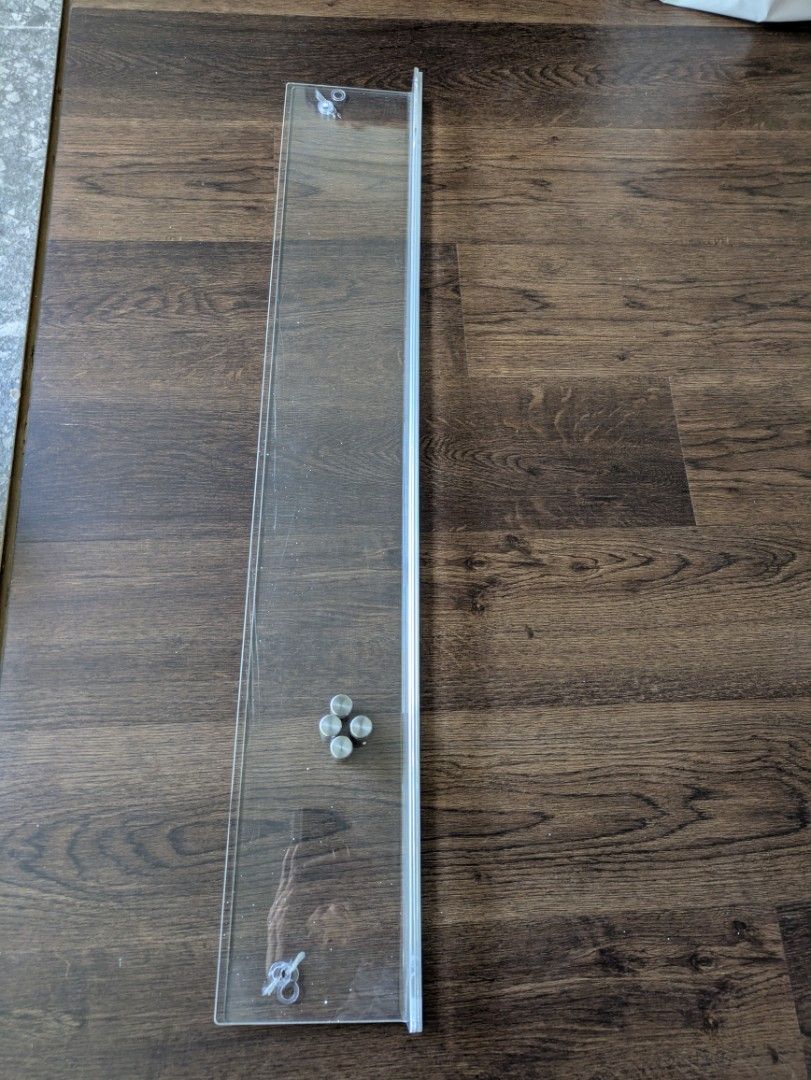 Clear Acrylic Magazine Holder Wall Mount Book Shelf Panel with Screws ...