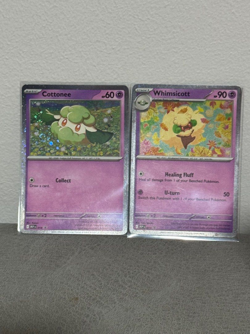 Cottonee Whimsicott Mega Evolution Promo Checklane, Hobbies & Toys ...
