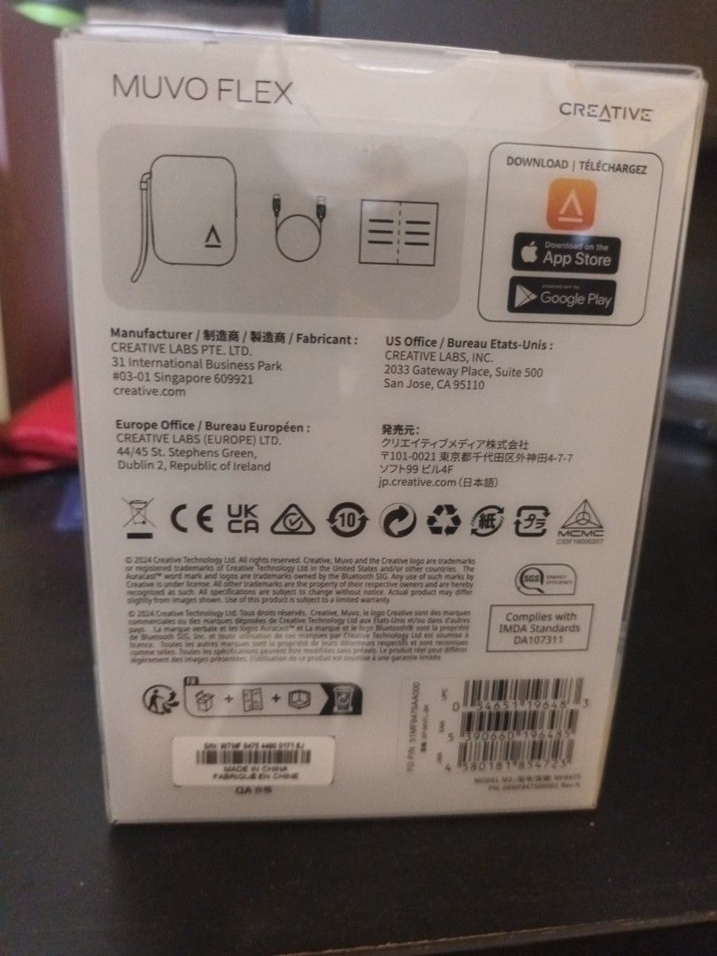 Creative MUVO Flex Portable Bluetooth Speaker - Brand New, Audio ...