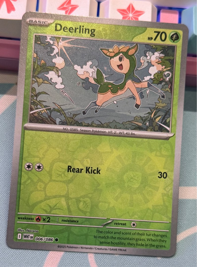 Deerling #006/086 Pokémon Card White Flare, Hobbies & Toys, Toys ...