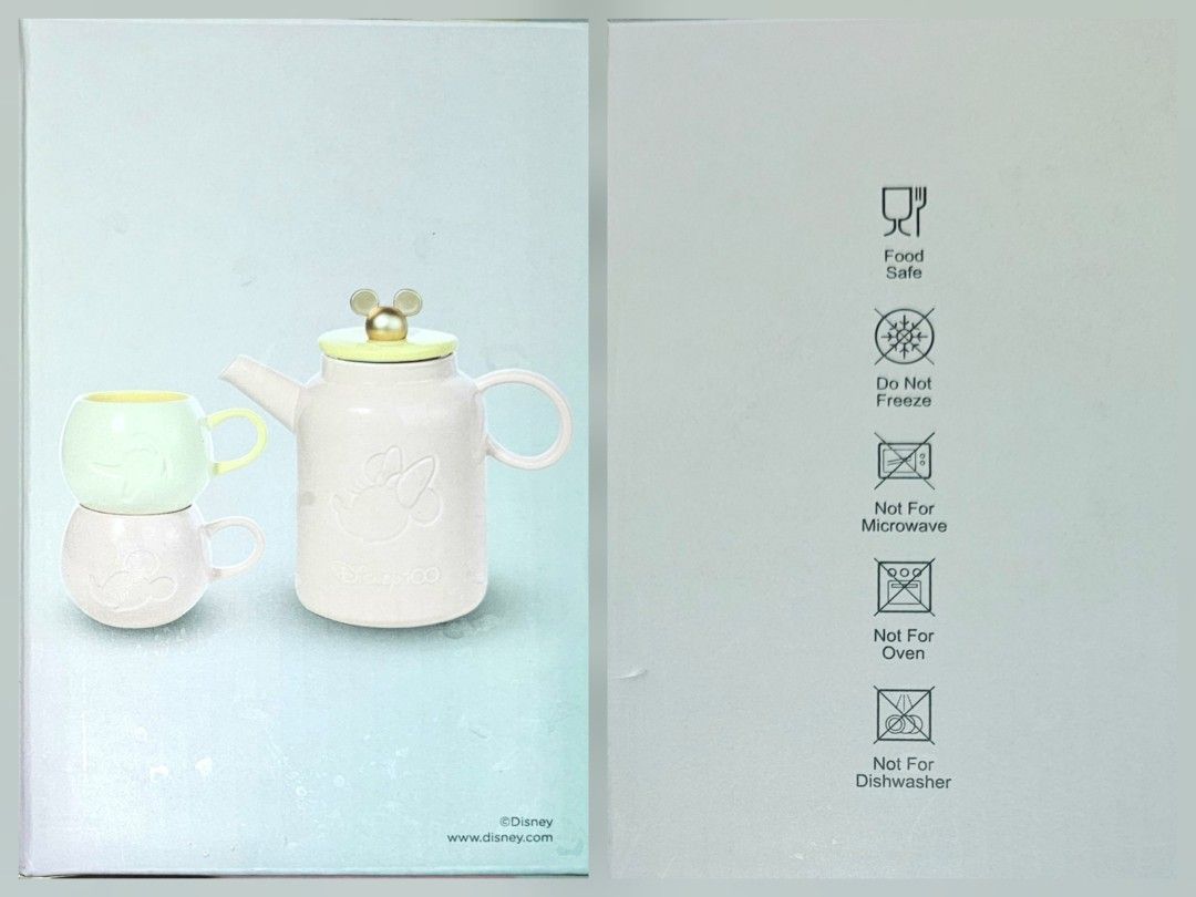 Disney 100 Teapot and 2 cups - Limited Edition, Furniture & Home Living ...