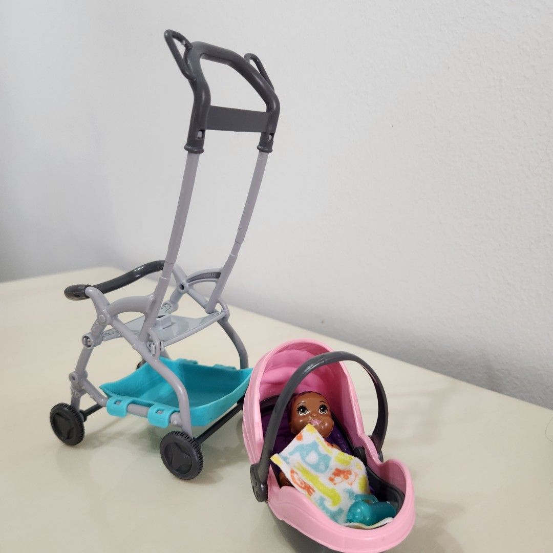 Barbie Stroller with Baby Doll (Barbie sold separately), Hobbies & Toys ...
