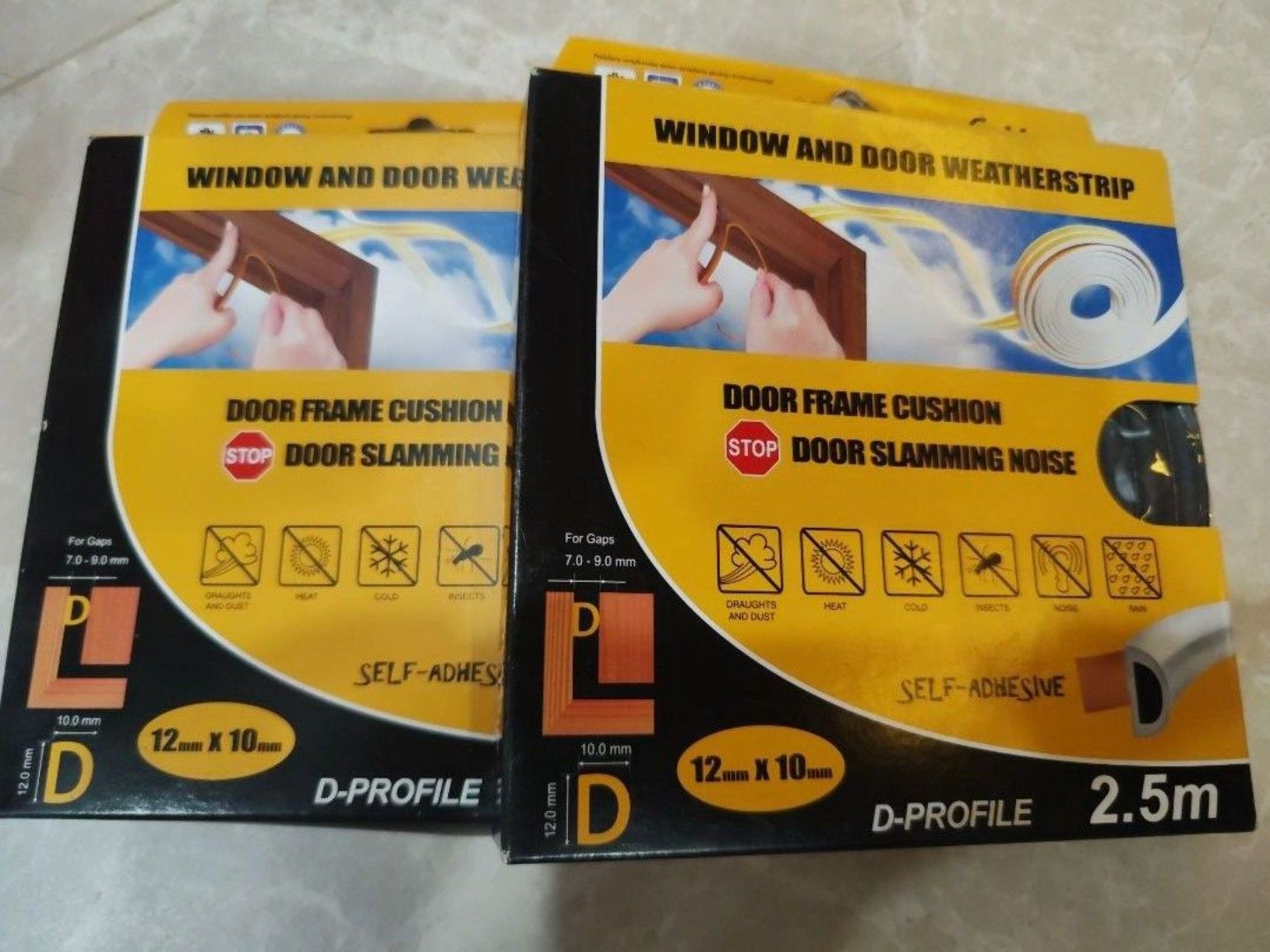 D-Profile Window and Door Weatherstrip, Furniture & Home Living, Home ...