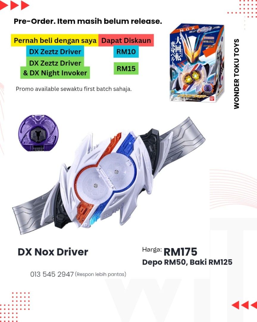 DX Nox Driver : Kamen Rider Zeztz Masked Rider, Hobbies & Toys, Toys ...