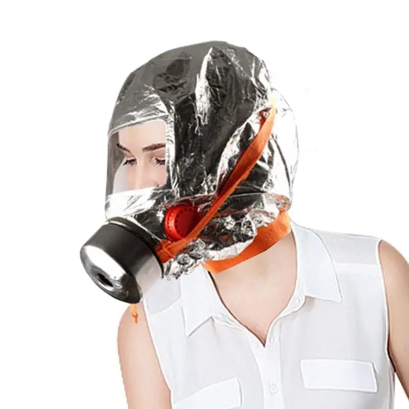 Fire Escape Hood Reusable Fire Escape Face Covering Anti-Fog Nose ...