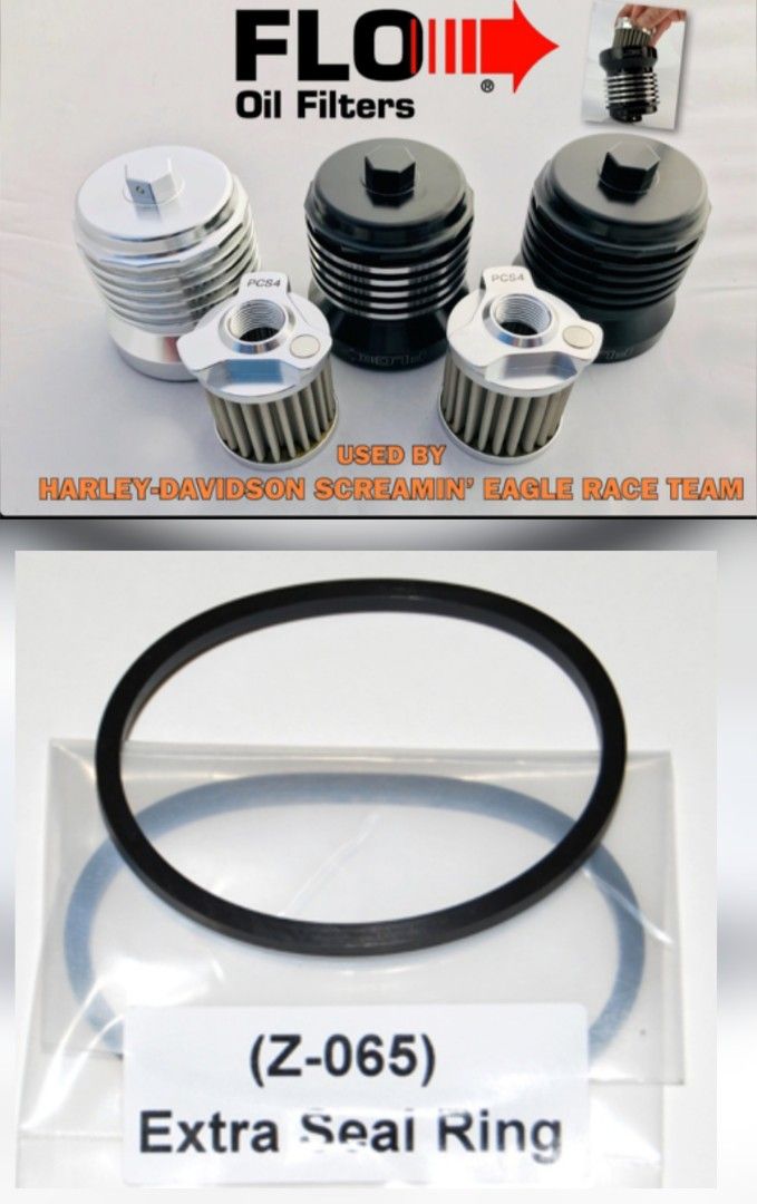 FLO Oil Filters Seal Rings PCS4 PCS5 PCS7 (Z-065)(Only Fits Harley ...
