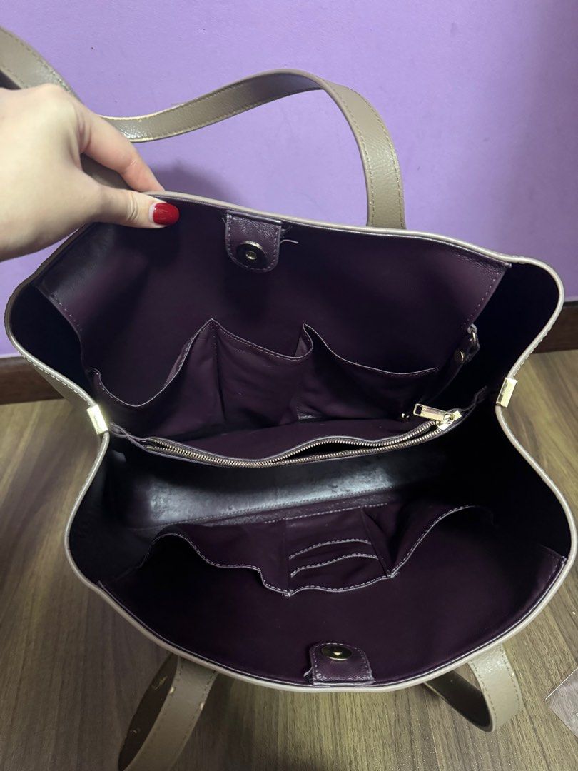 Freja New York Linnea Tote Taupe, Women's Fashion, Bags & Wallets, Tote ...