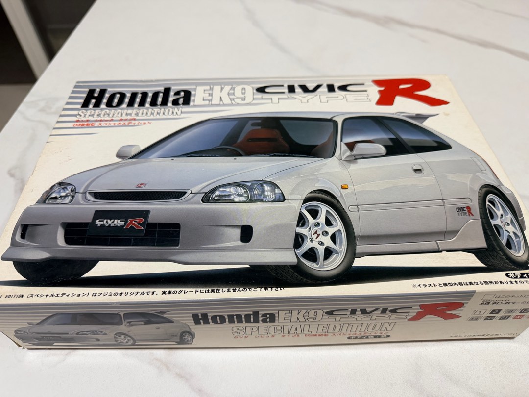 Fujimi Honda EK9 Civic Type R Special Edition Model Kit, Hobbies & Toys ...